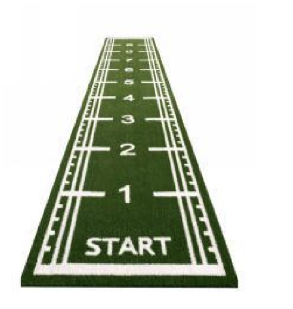 Indoor Turf Strip with Numbers 2mx10m - Elite Pro Fitness