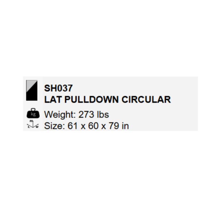 SH Line Lat Pulldown Circular - Elite Pro Fitness